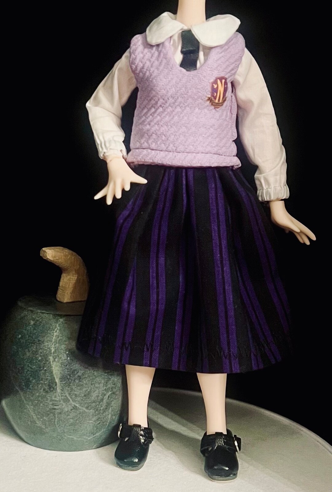 MADE TO ORDER Enid Sinclair Inspired Nevermore Uniform for Blythe Doll ...