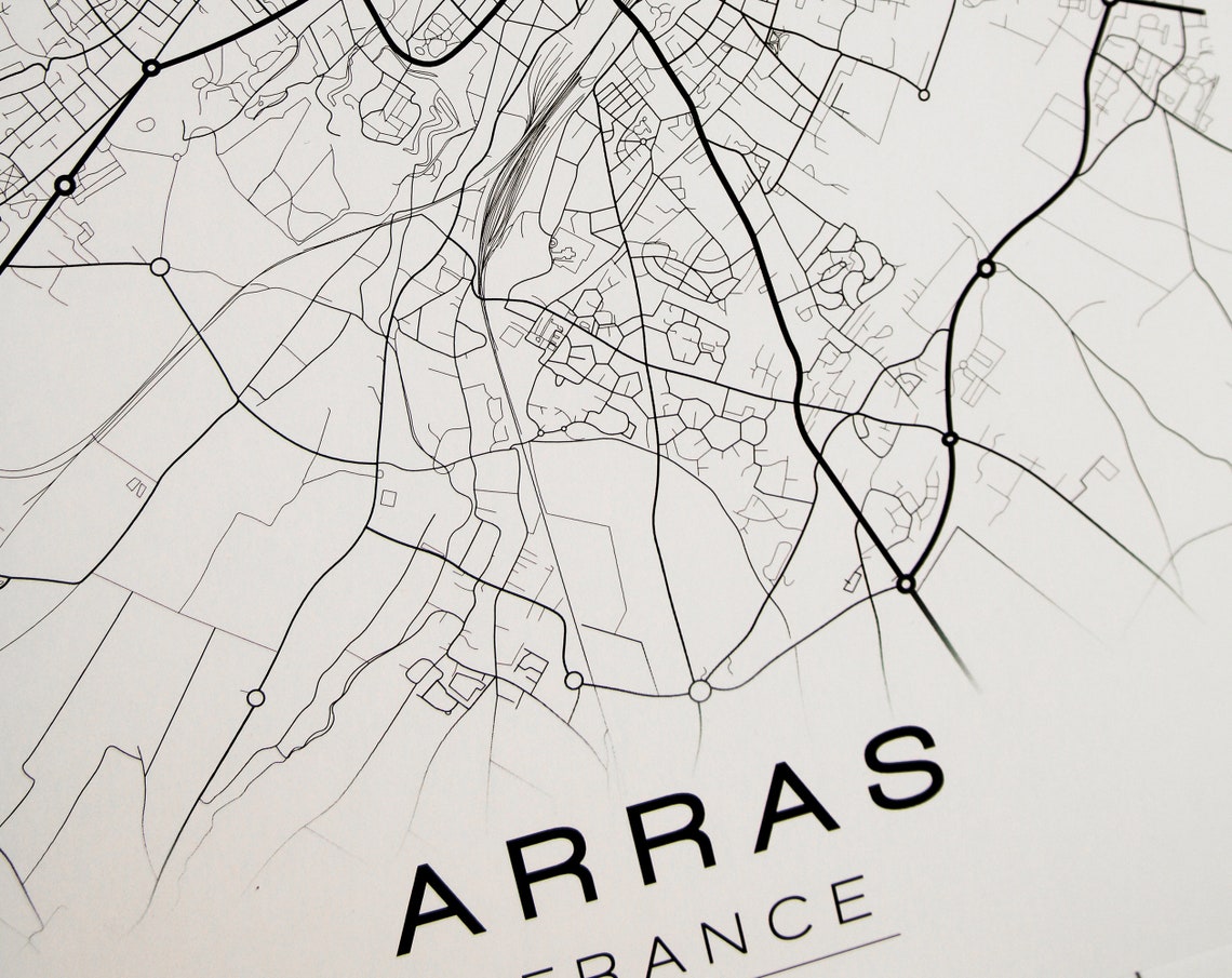 Affiche Arras Map format A4 | Etsy