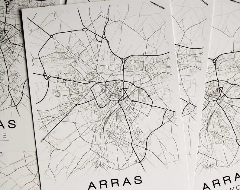 Affiche Arras Map Format A4 | Etsy Israel