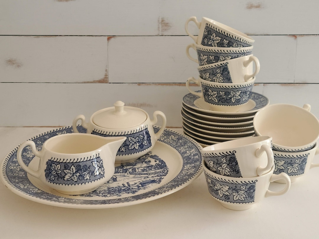 Vintage Set of Dishes, Homer Laughlin Shakespeare Country, Stratwood ...