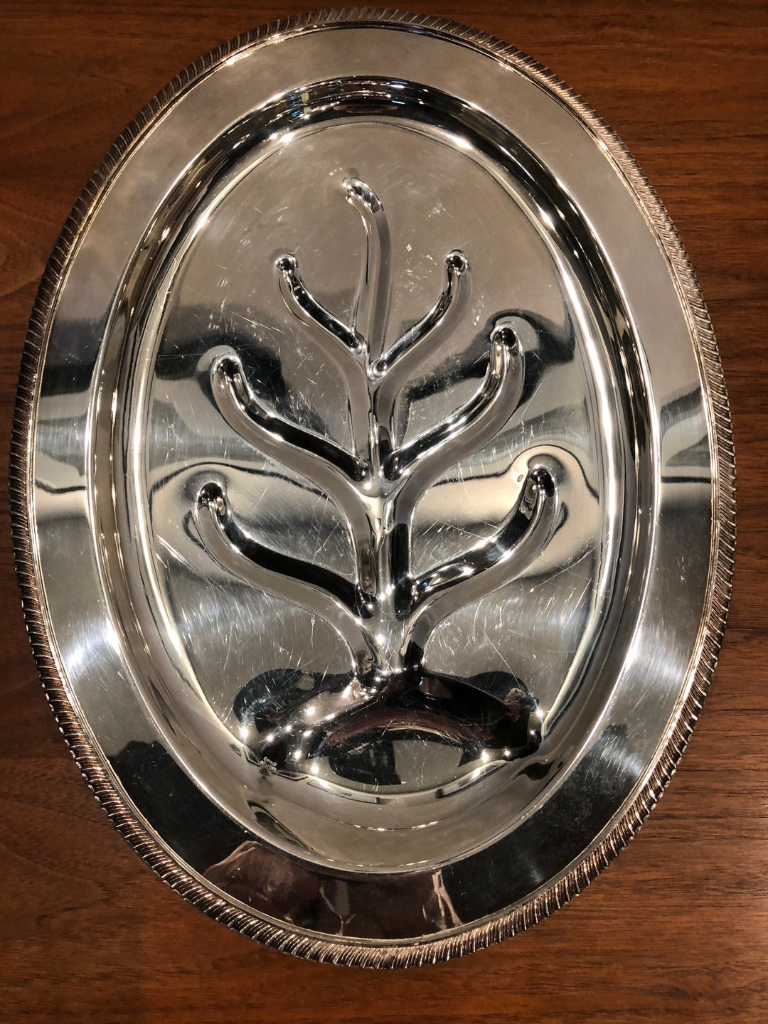 Vintage Silver Plate Tree of Life Serving Platter - Etsy