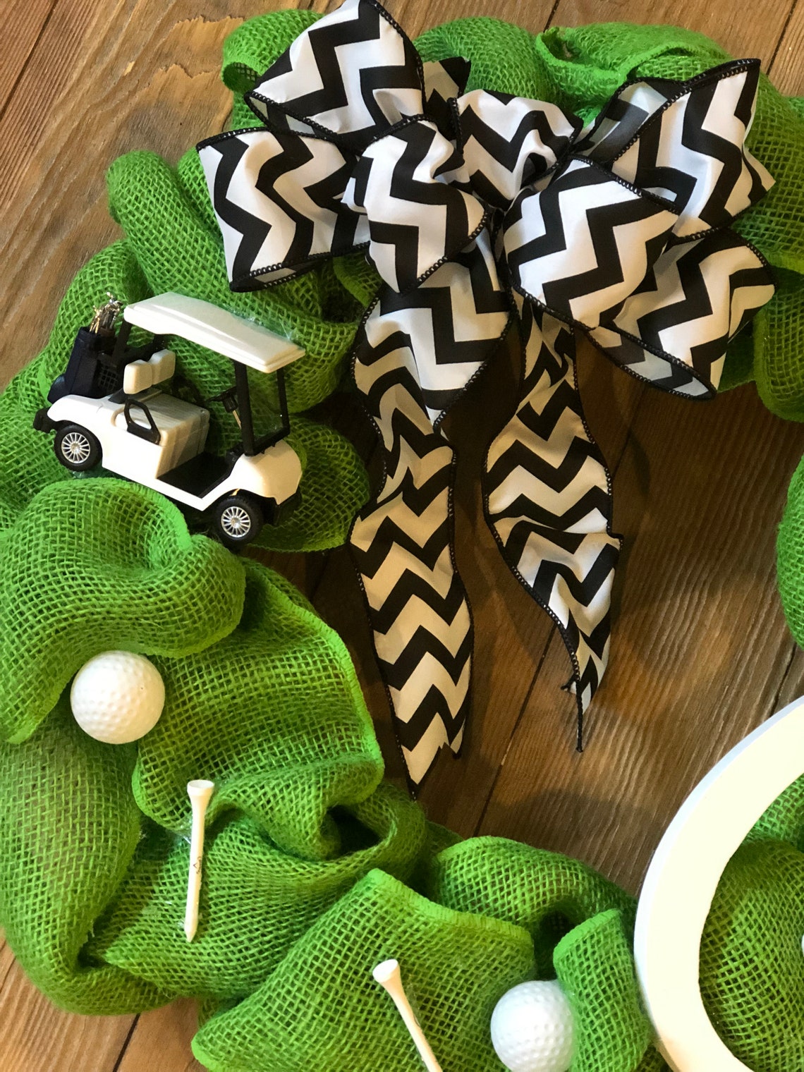 Golf Wreath, Golf, Golf Ball Wreath, Golfer Gift, Wreath, Free Shipping ...