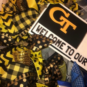 Welcome to Our Home Football Wreath, Football Rival Wreath, College ...
