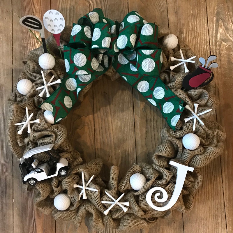 Golf Door Wreath - Etsy