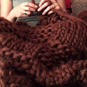 Hand Knitted, Wool Bed Cover - Etsy UK