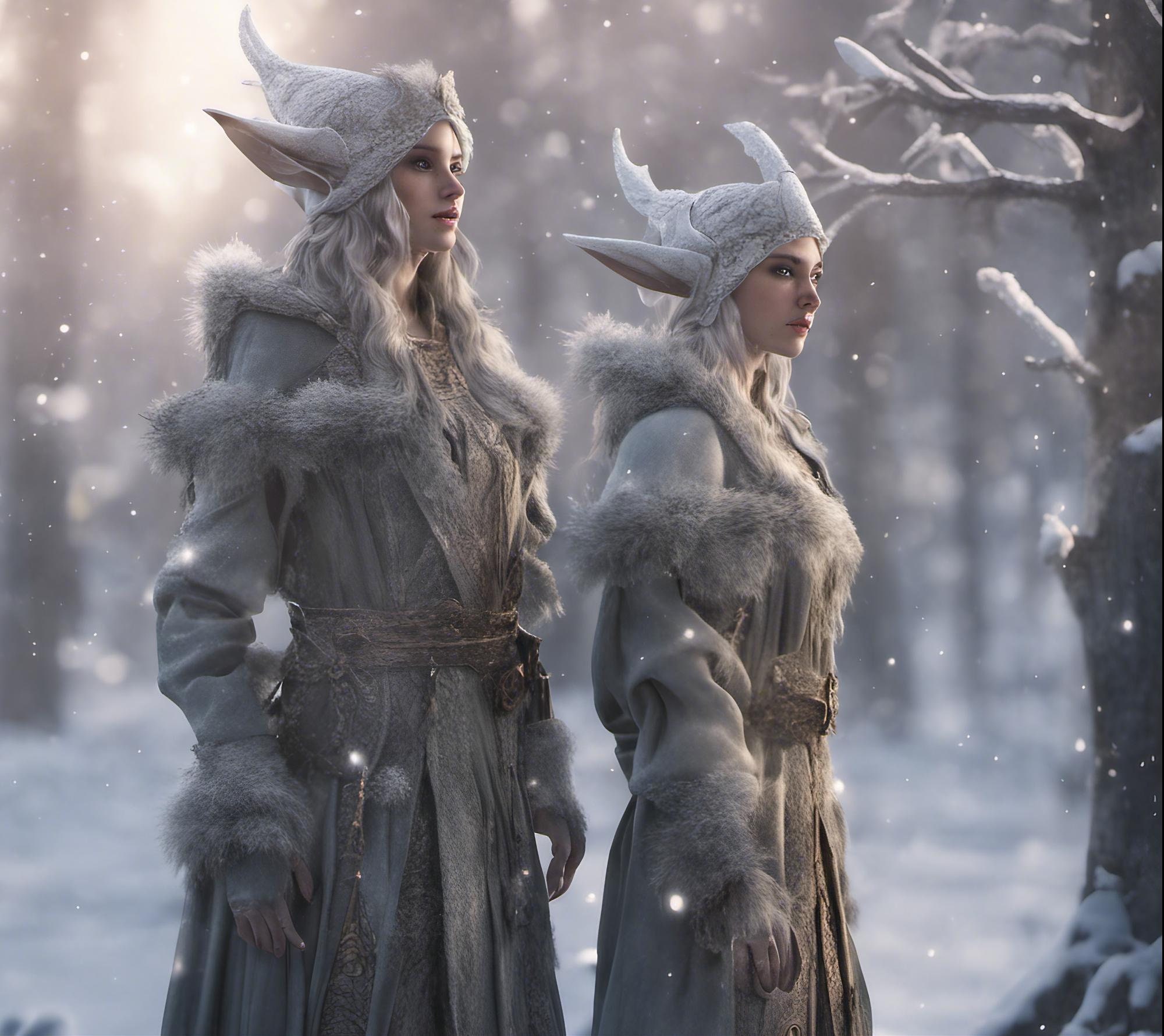 Fantasy Snow Elves 20 Oz Sublimation Tumbler Wrap Png Jpg - Etsy