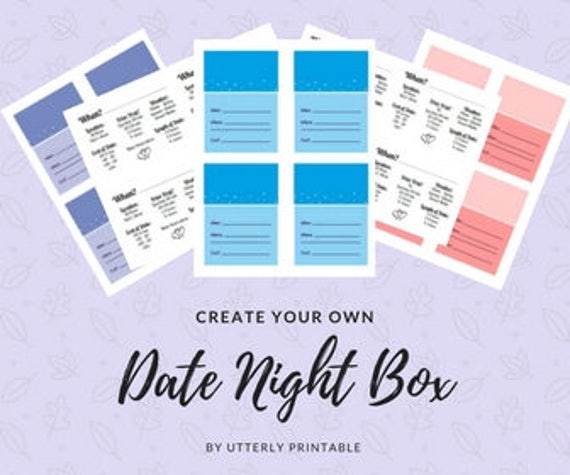 Date Night Box Printables