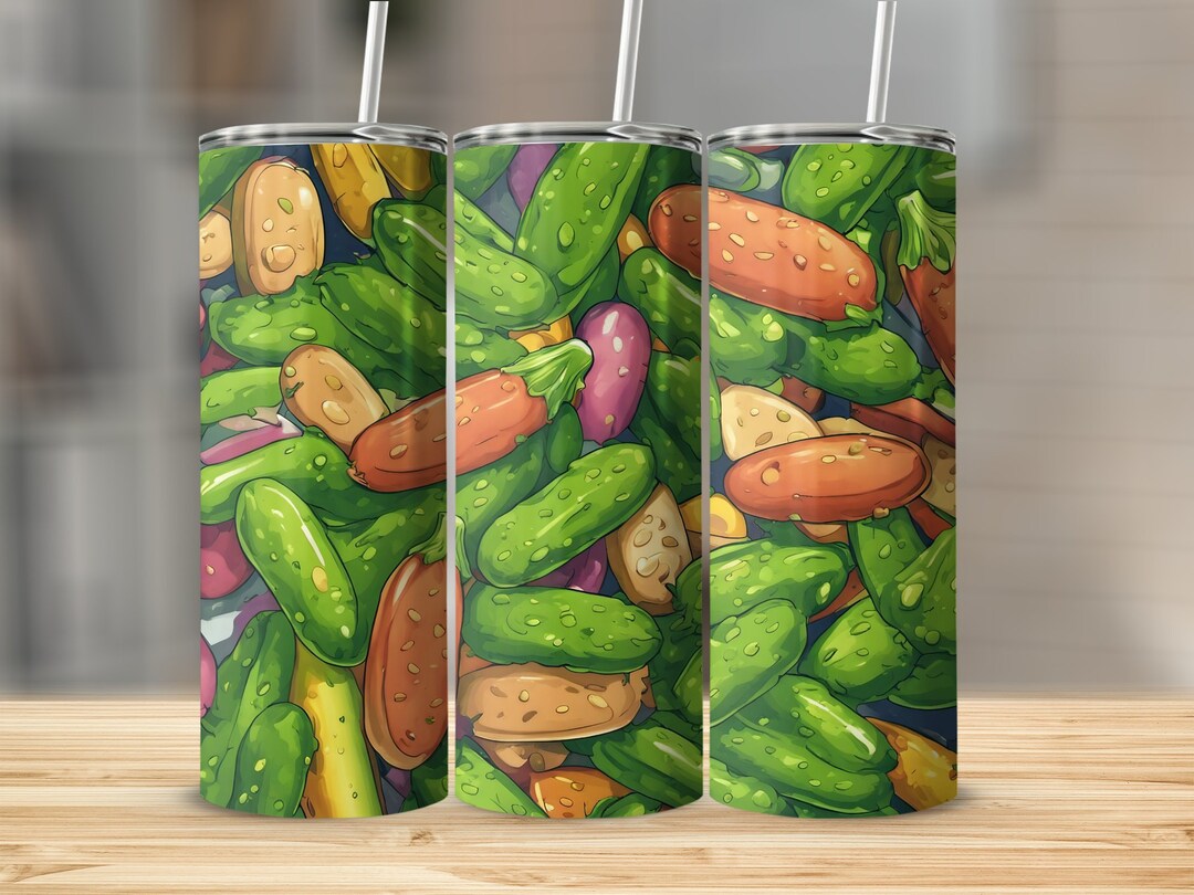 Anime Pickle Collage 20 Oz Sublimation Tumbler Wrap, Png Jpg, Digital ...