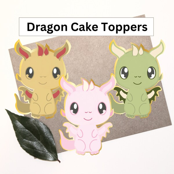 Dragon Cake Topper - Etsy