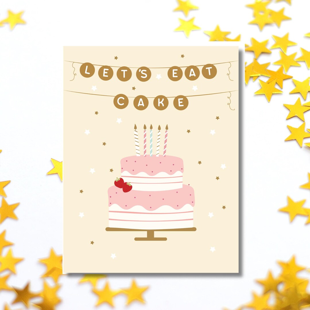 Congratulations Let's Celebrate Card - Etsy