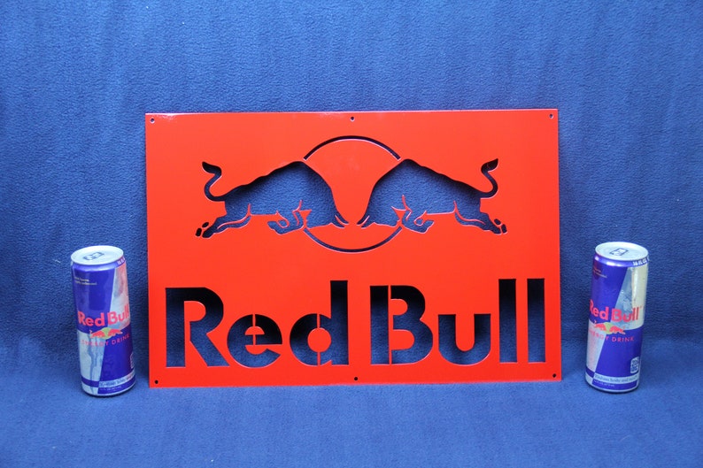 Red Bull Metal Sign | Etsy
