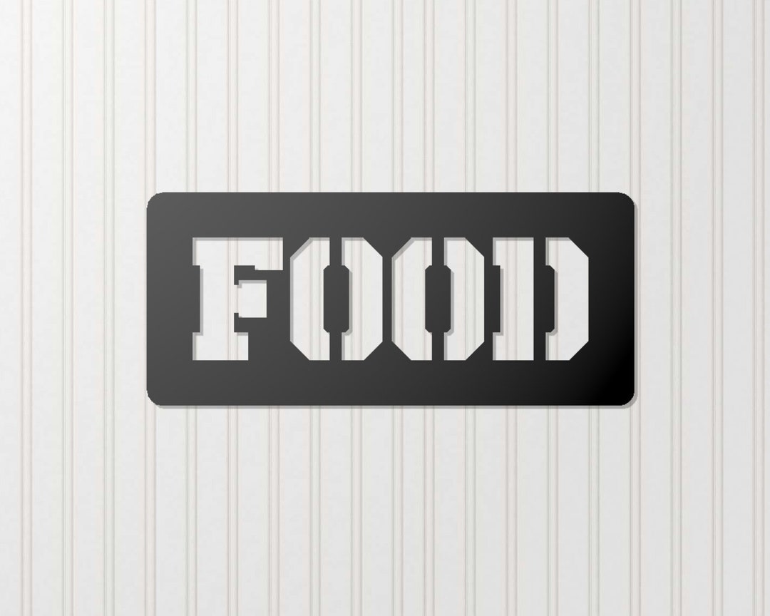 Metal Food Sign Food Sign Metal Art Design - Etsy Australia