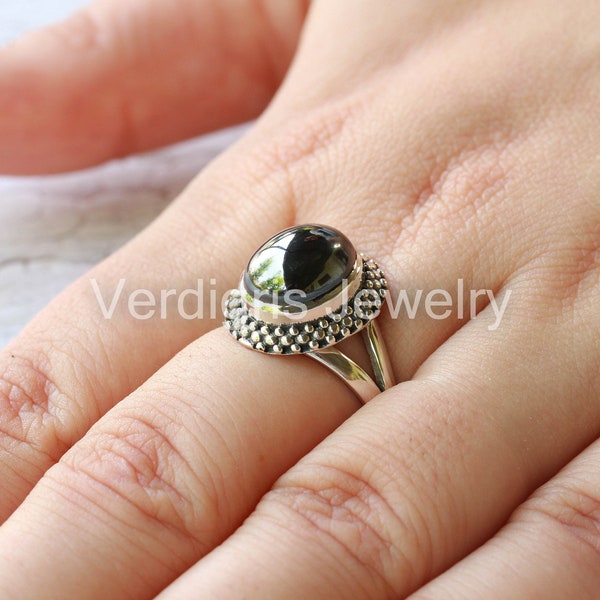 Hematite Ring - Etsy