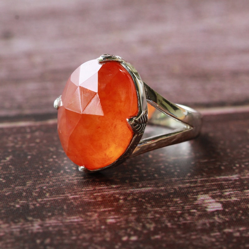 Carnelian Ring - Etsy