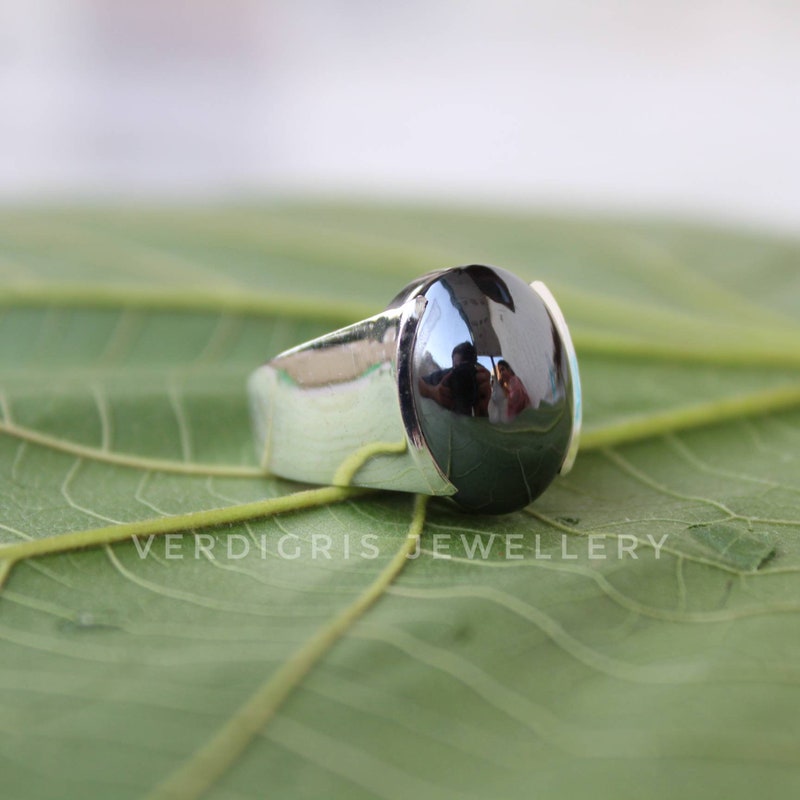 Hematite Ring - Etsy