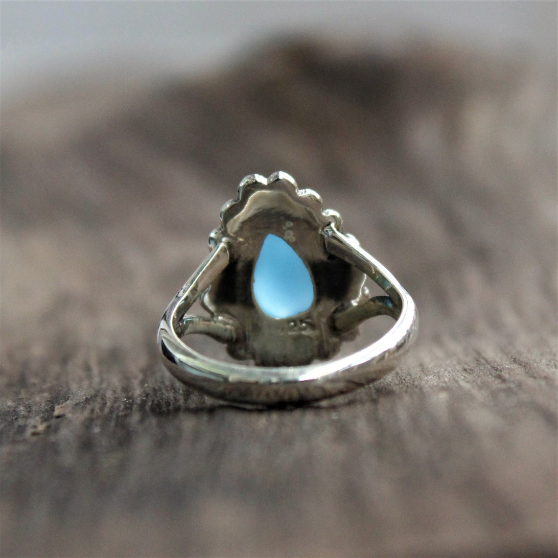 Chalcedony Ring Sterling Silver Ring Cocktail Ring - Etsy