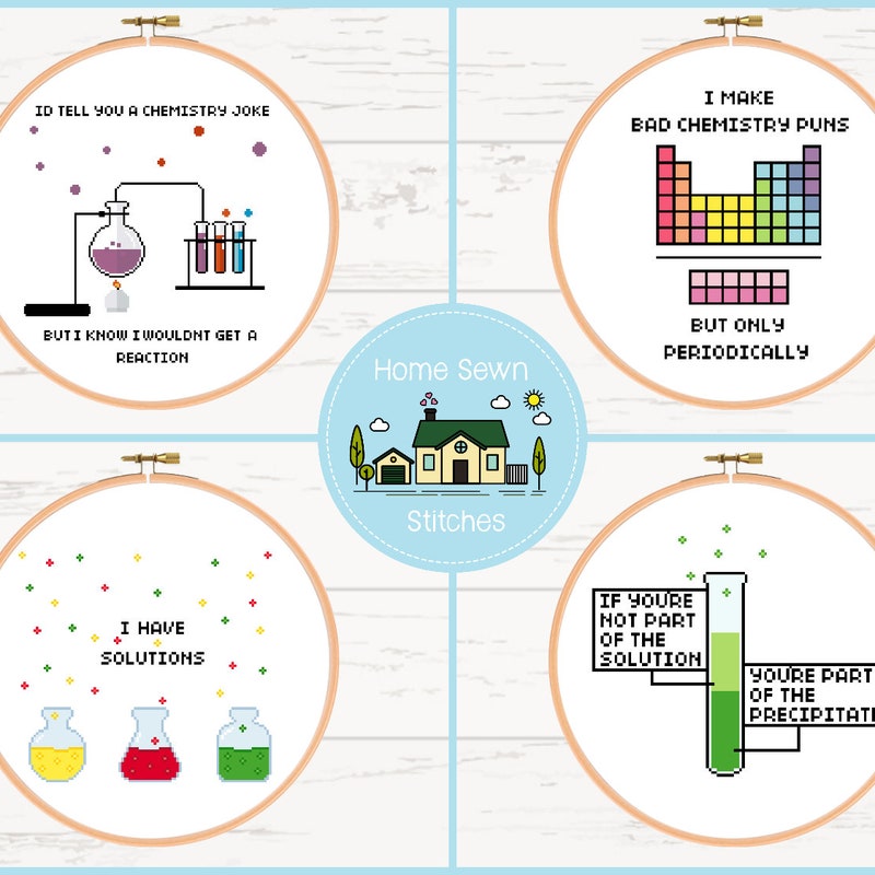 Science Cross Stitch - Etsy