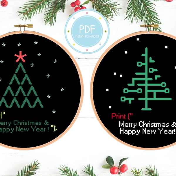 Coding Cross Stitch - Etsy