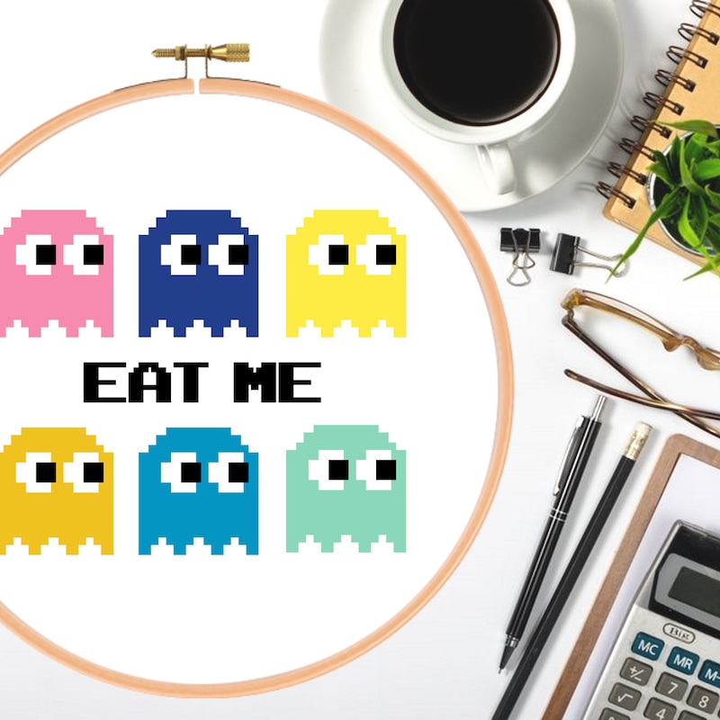 8 Bit Cross Stitch - Etsy