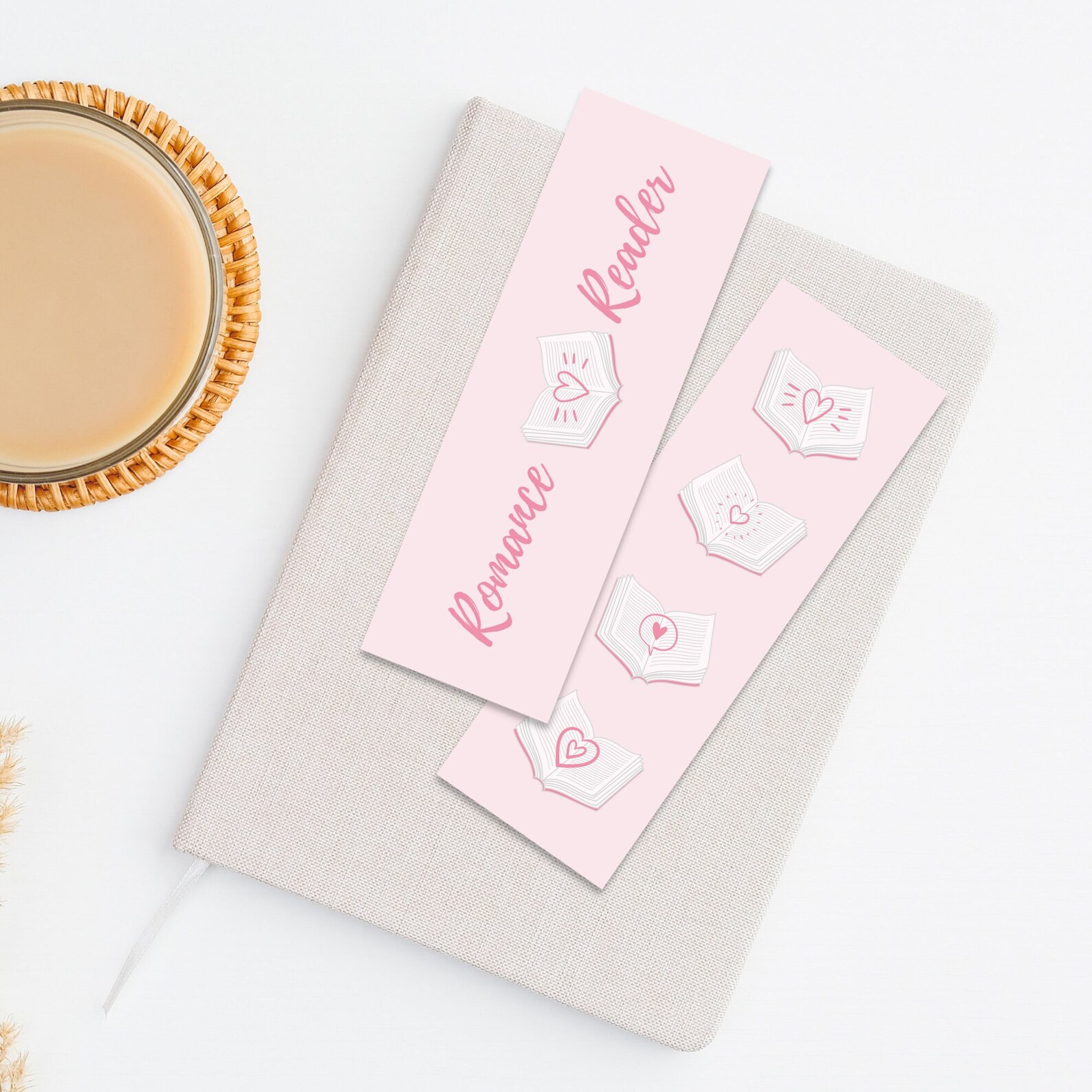Romance Reader Printable Bookmarks (cute Kawaii Bookmark, Bookish Gift ...