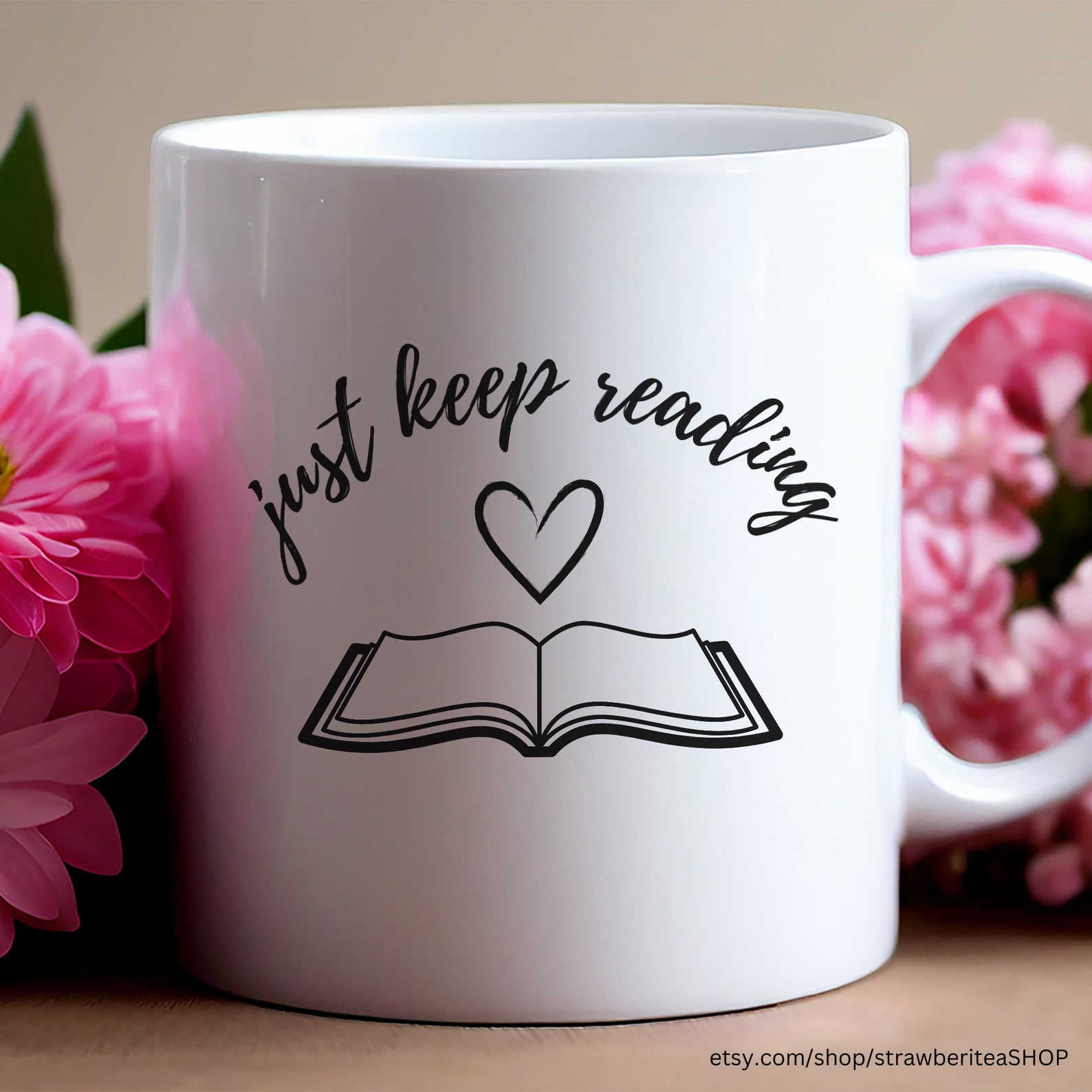 Just Keep Reading SVG, PNG, JPG Digital Download Bookish Tshirt ...