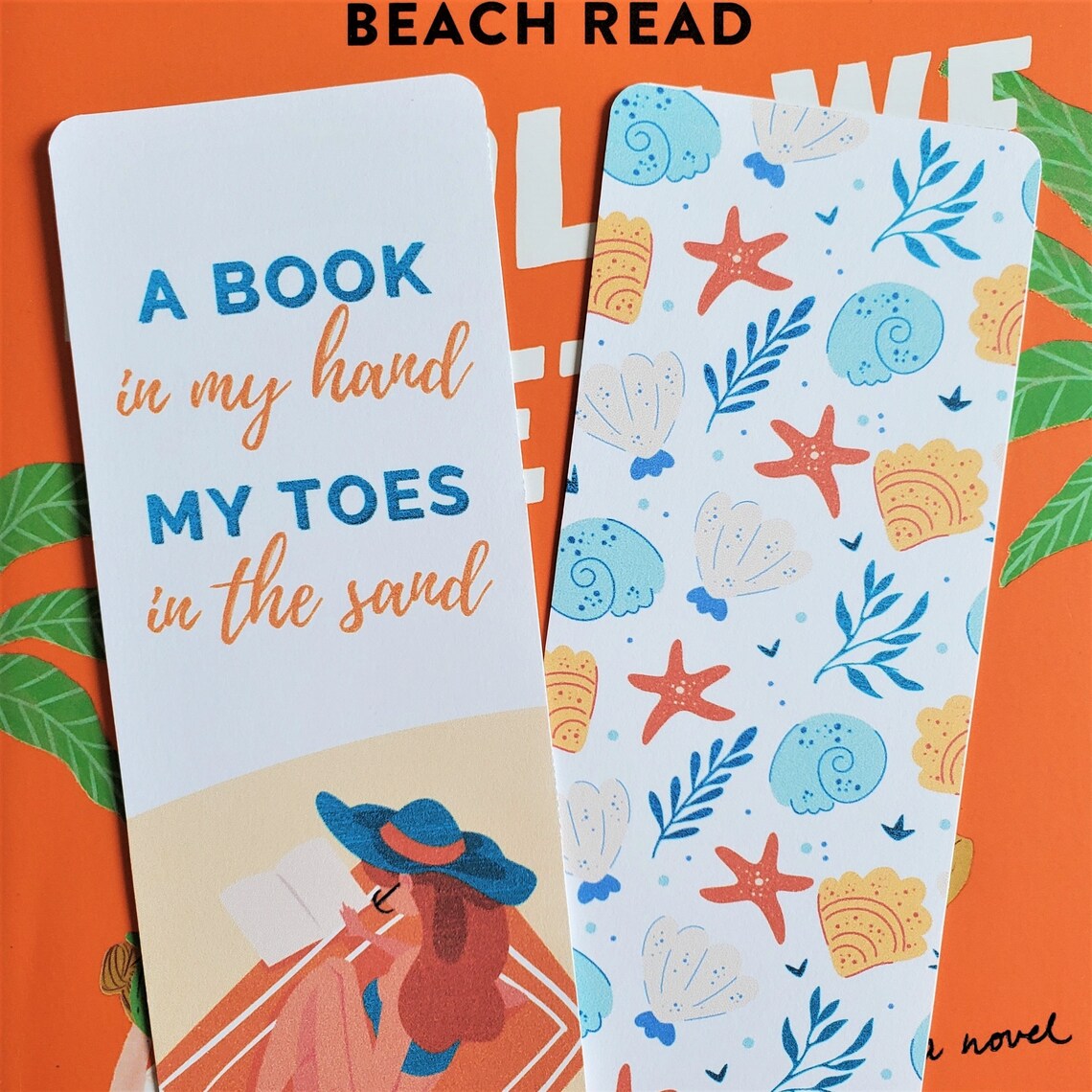 Beach Read Printable Bookmarks Romance Bookmark Minimal - Etsy