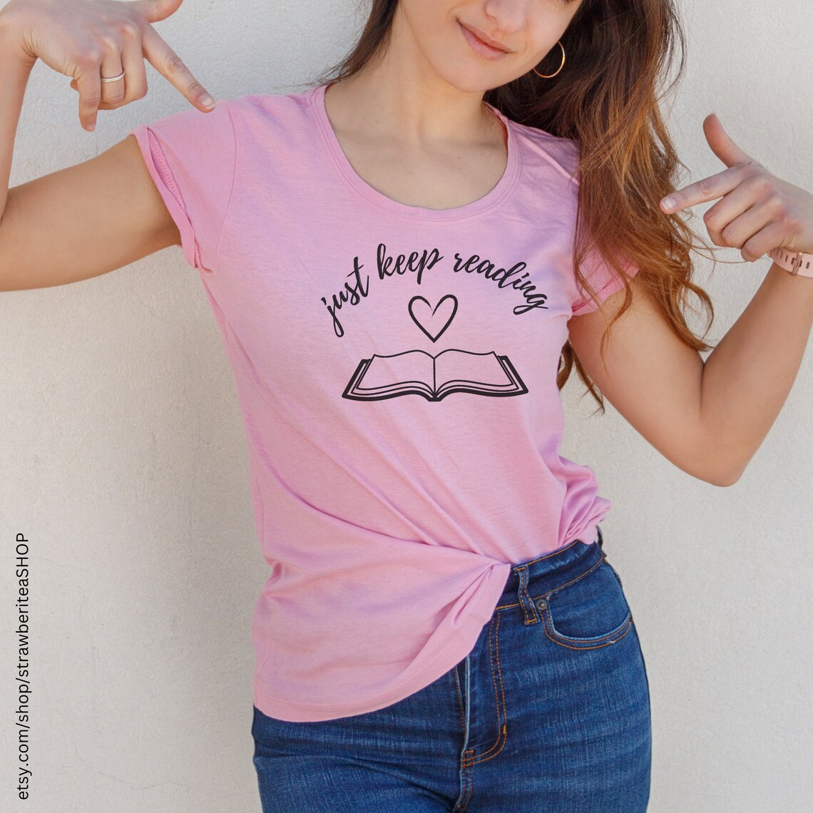 Just Keep Reading SVG, PNG, JPG Digital Download Bookish Tshirt ...