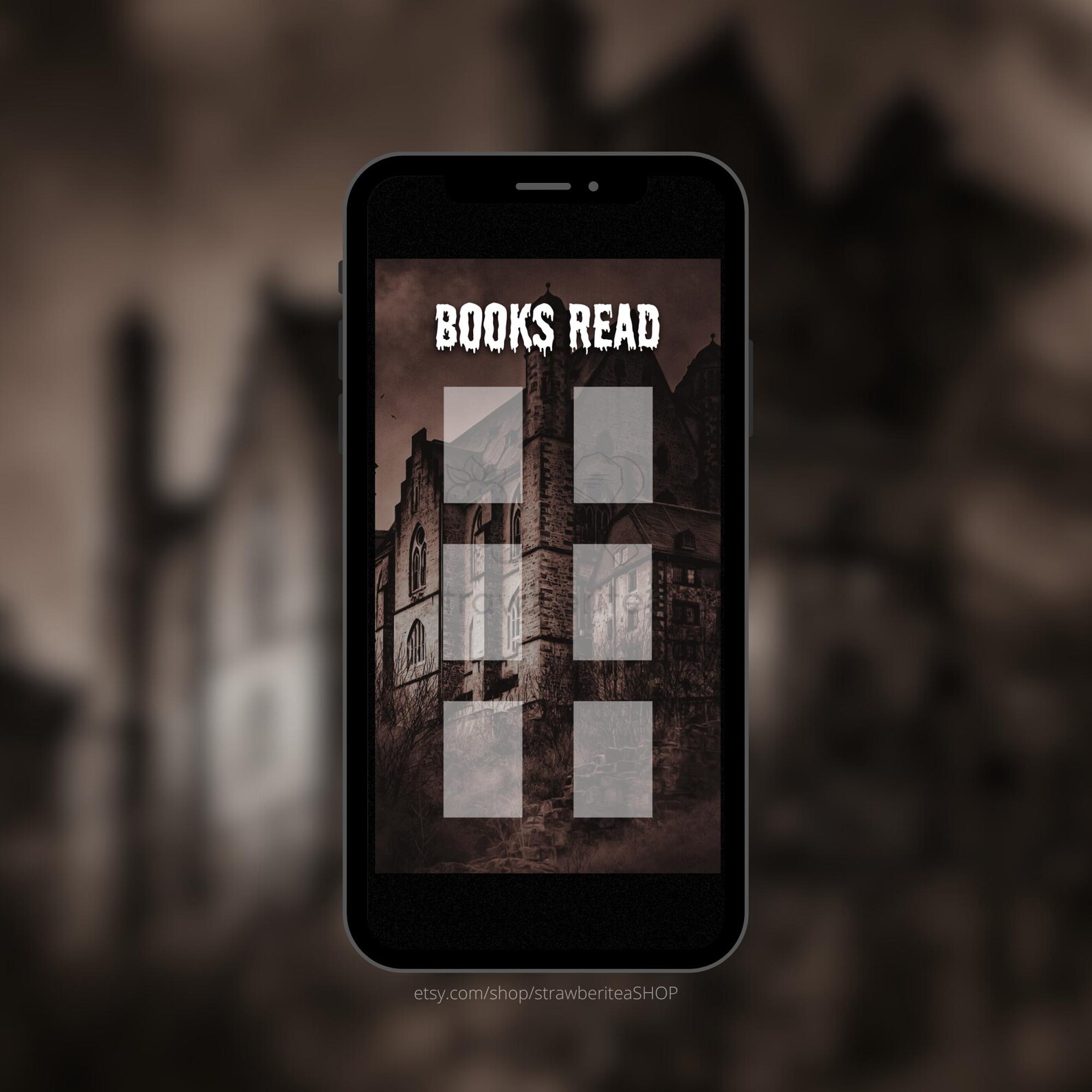 HORROR Instagram Story Reading Tracker Templates - JPG Scary Spooky ...