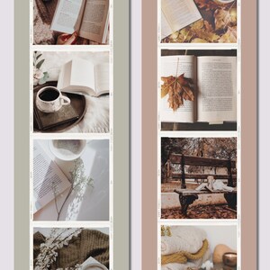Aesthetic Books and Coffee Printable Bookmarks - Spring Bookmarks, Fall ...