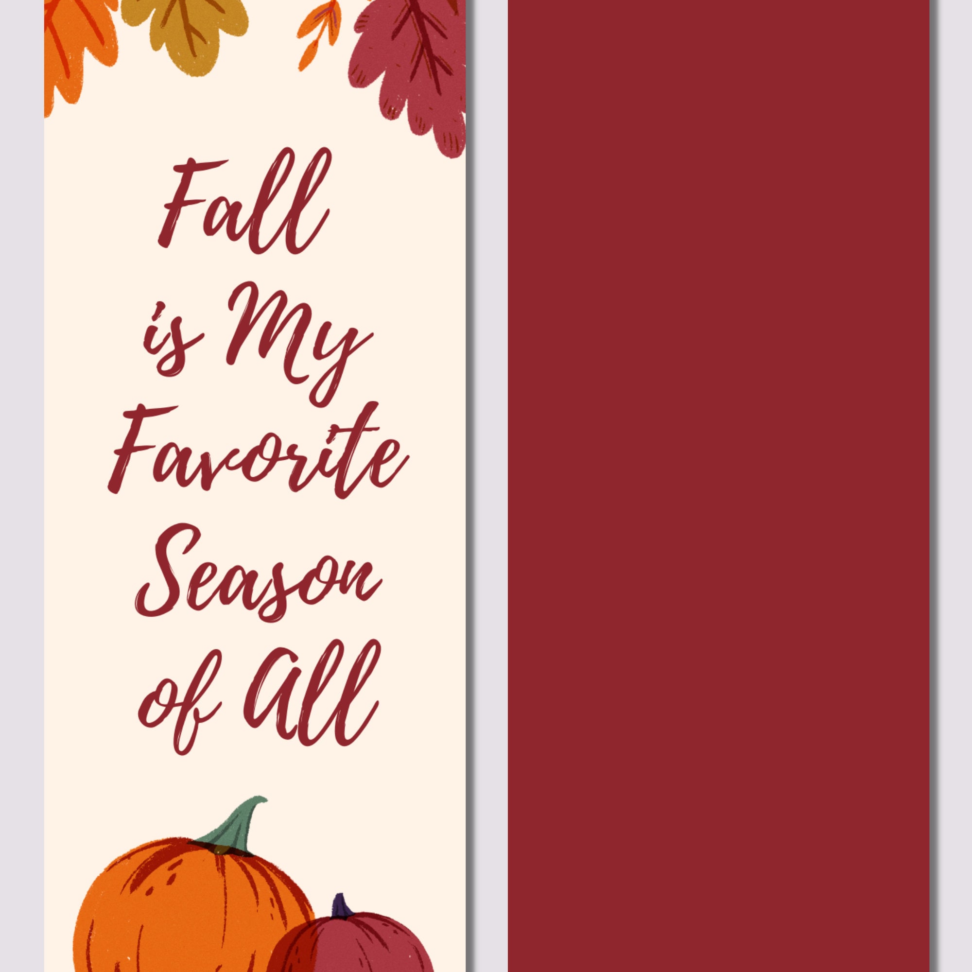 Fall Printable Bookmarks - Autumn Bookmark, Hygge Bookmark, Cozy ...