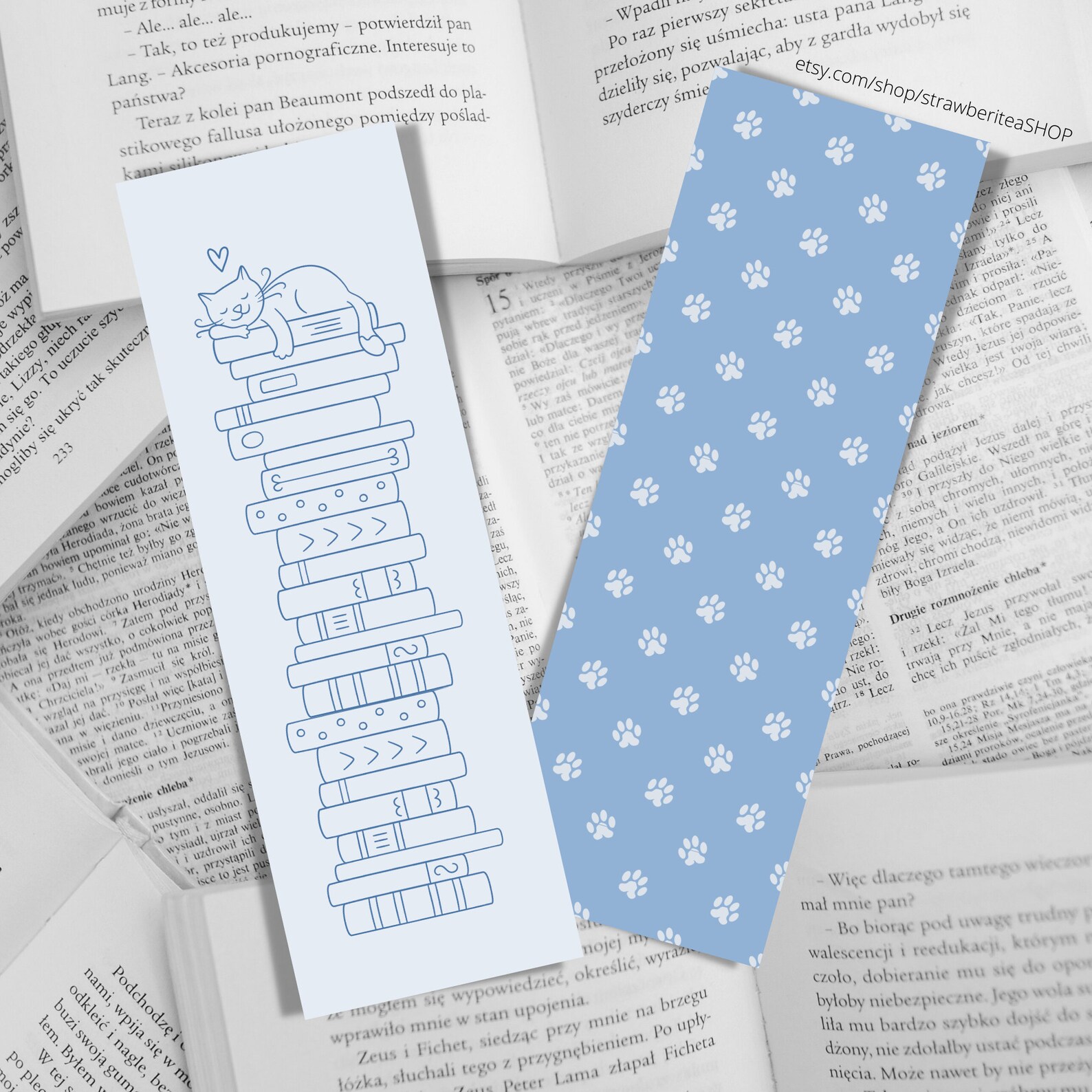 TBR Pile Cat Printable Bookmarks - Bookish Gifts, Gifts for Readers ...