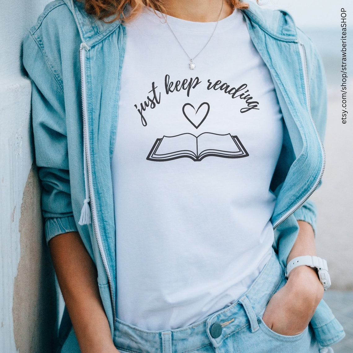 Just Keep Reading SVG, PNG, JPG Digital Download Bookish Tshirt ...