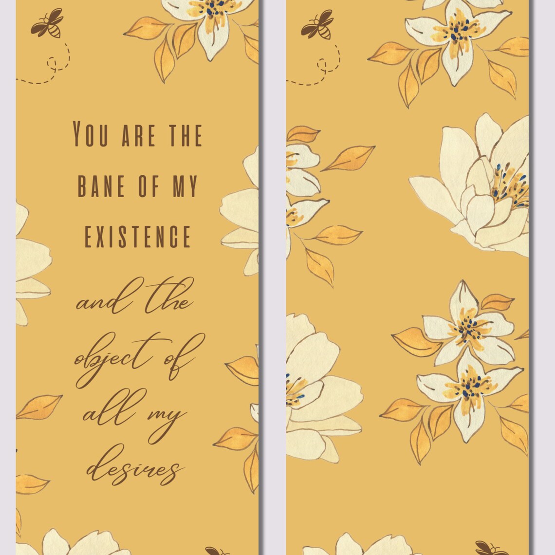 Bridgerton Printable Bookmarks - Spring Bookmarks, Floral Bookmarks ...