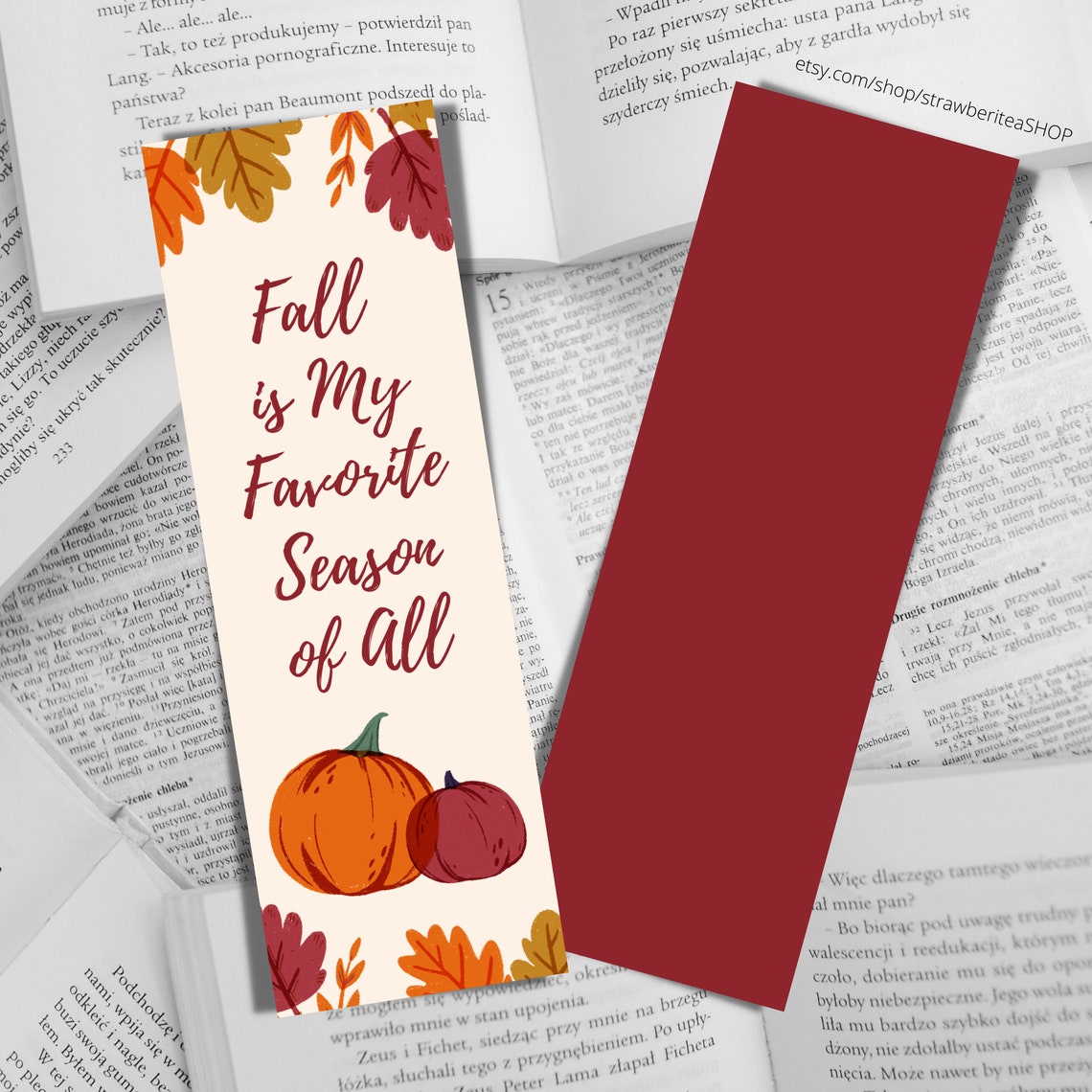 Fall Printable Bookmarks - Autumn Bookmark, Hygge Bookmark, Cozy ...