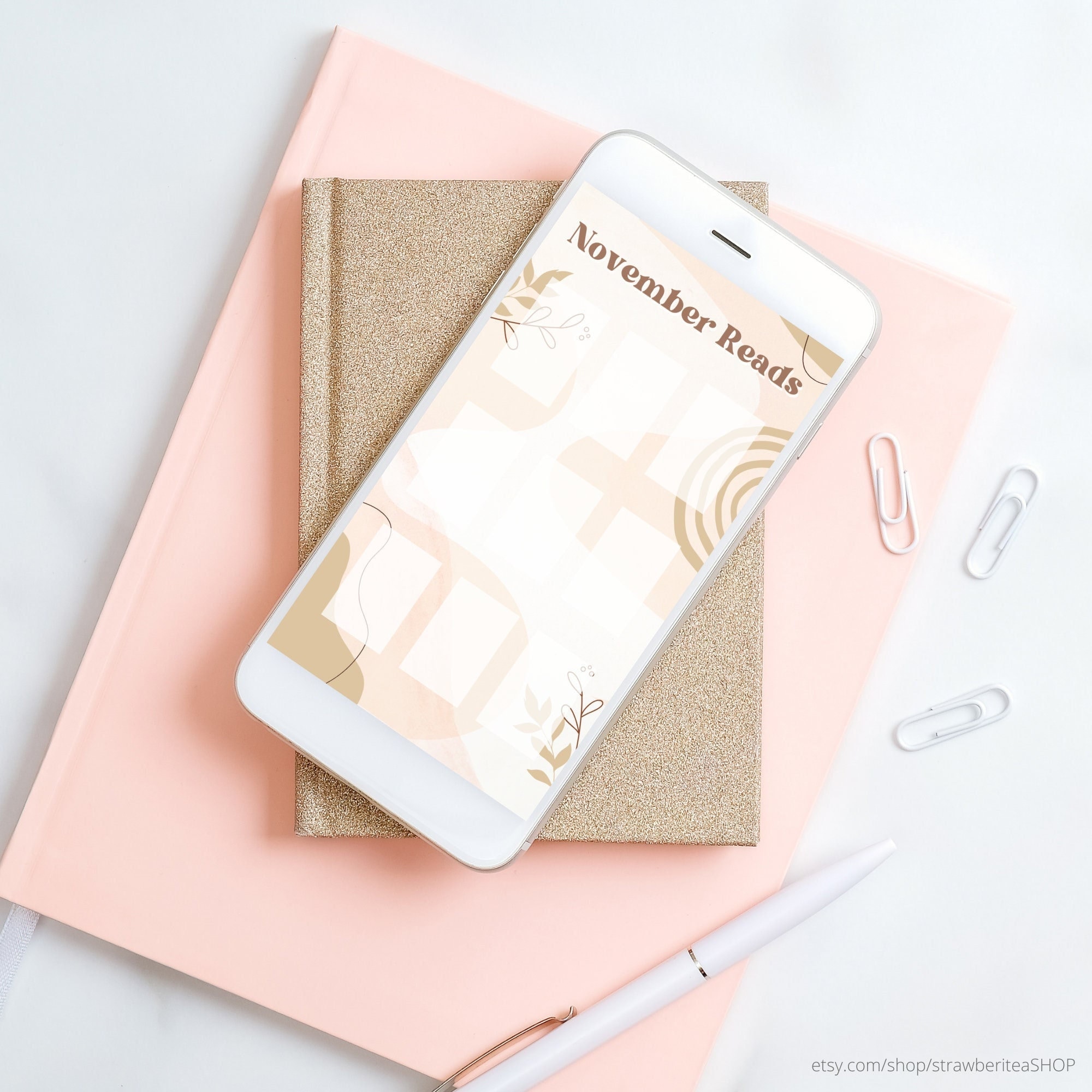 BOHO - 12 Instagram Story Monthly Reading Tracker Templates - Minimal ...