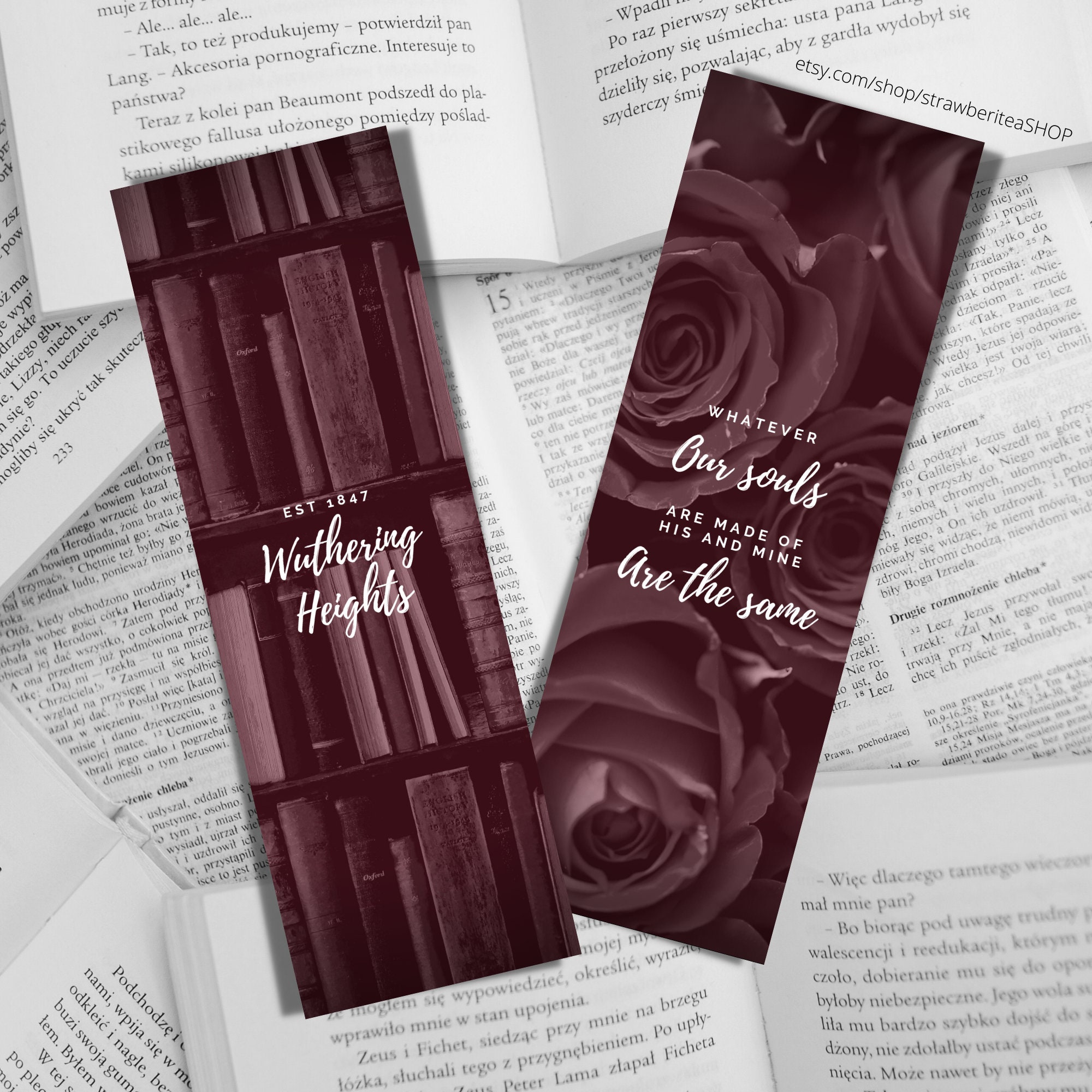 Romance Classics Printable Bookmark Bundle Jane Eyre, Pride and ...