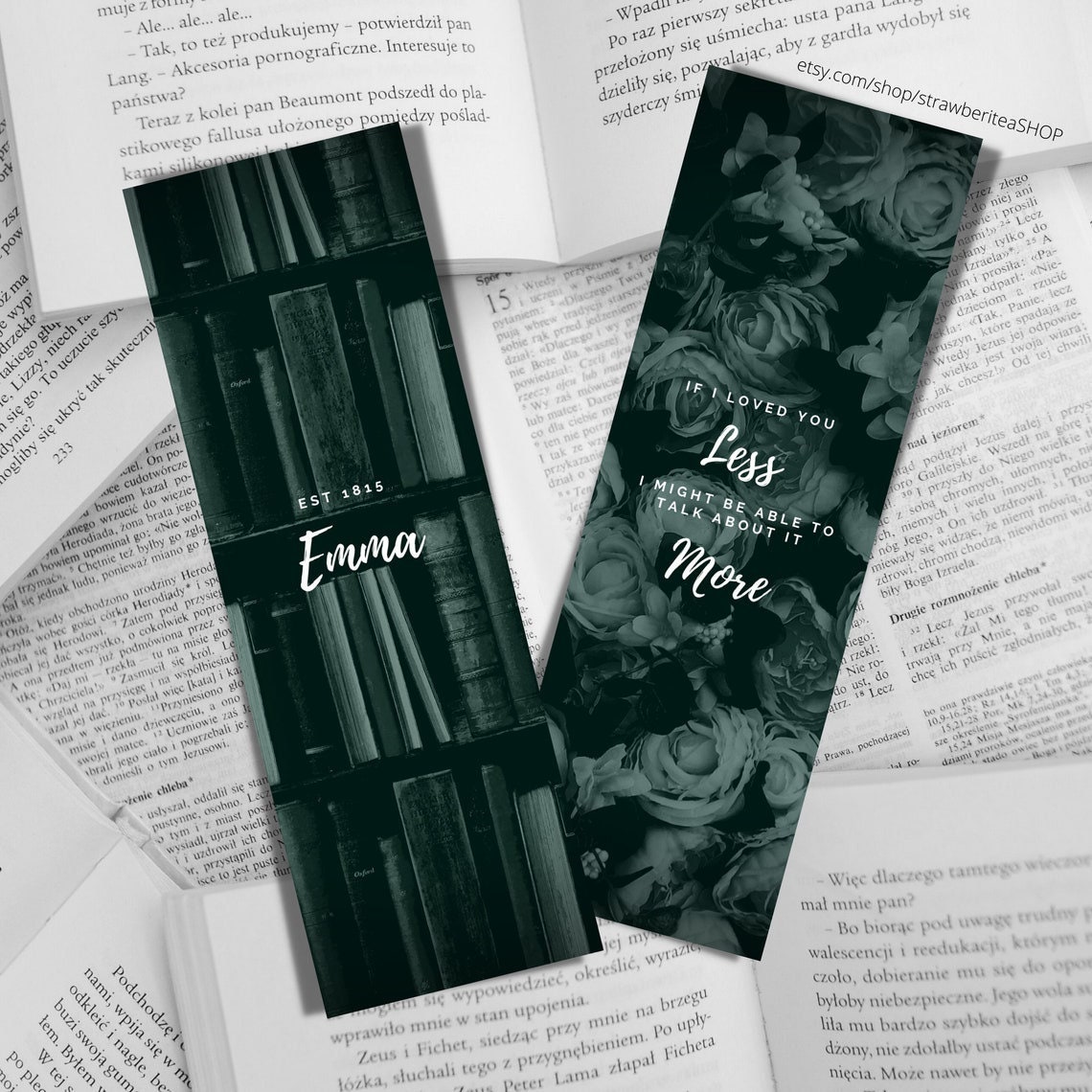 Romance Classics Printable Bookmark Bundle Jane Eyre, Pride and ...