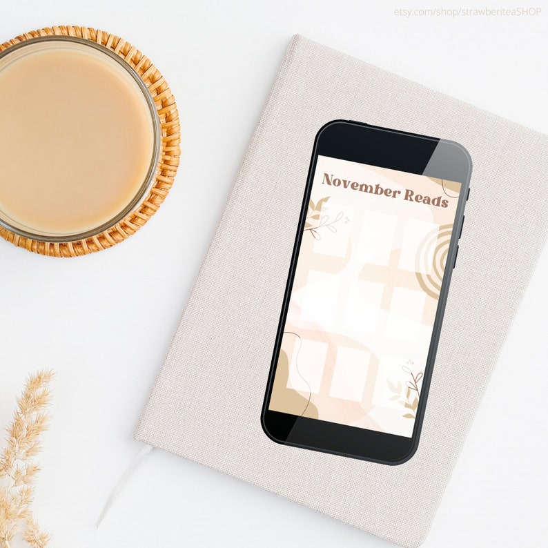 BOHO - 12 Instagram Story Monthly Reading Tracker Templates - Minimal ...