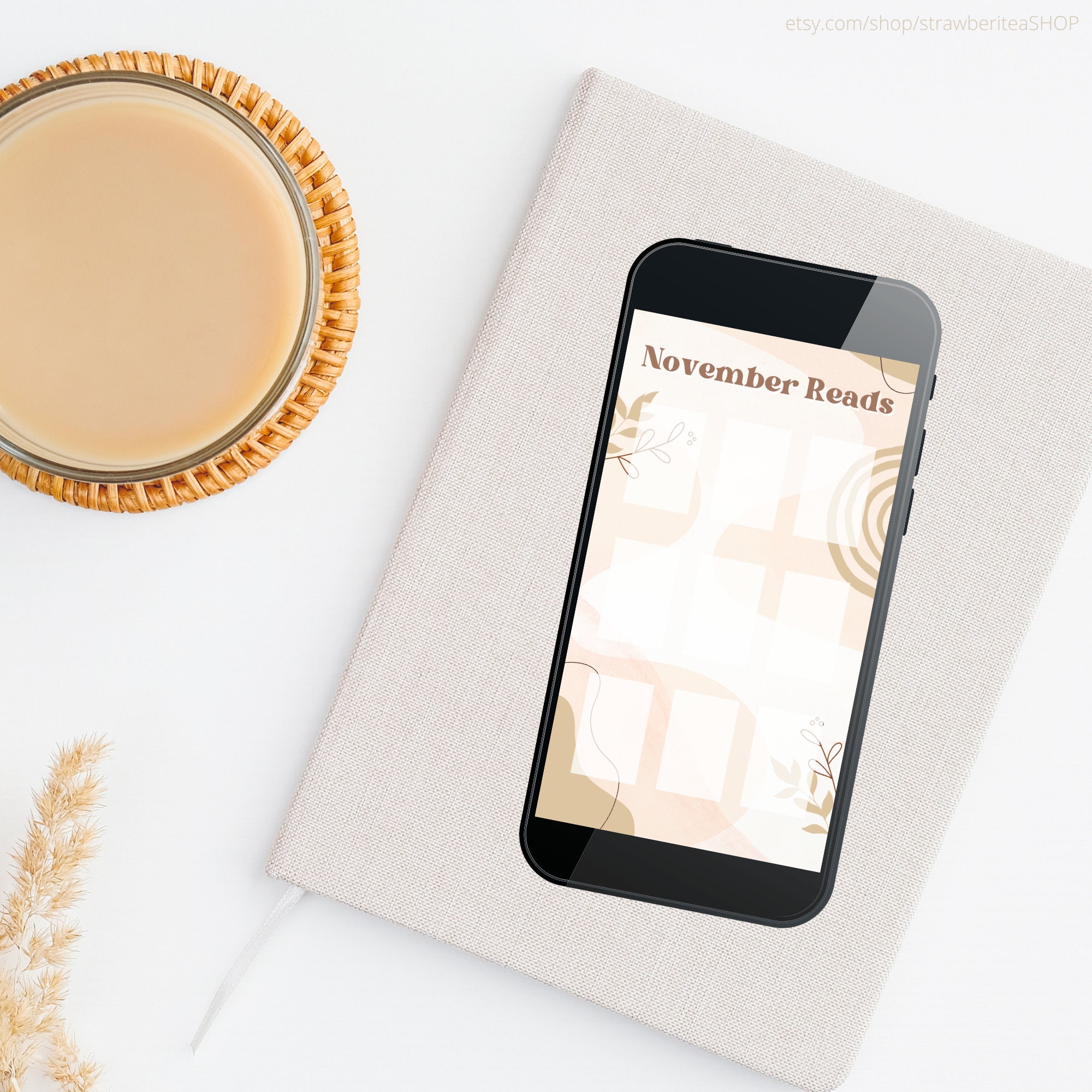 BOHO - 12 Instagram Story Monthly Reading Tracker Templates - Minimal ...