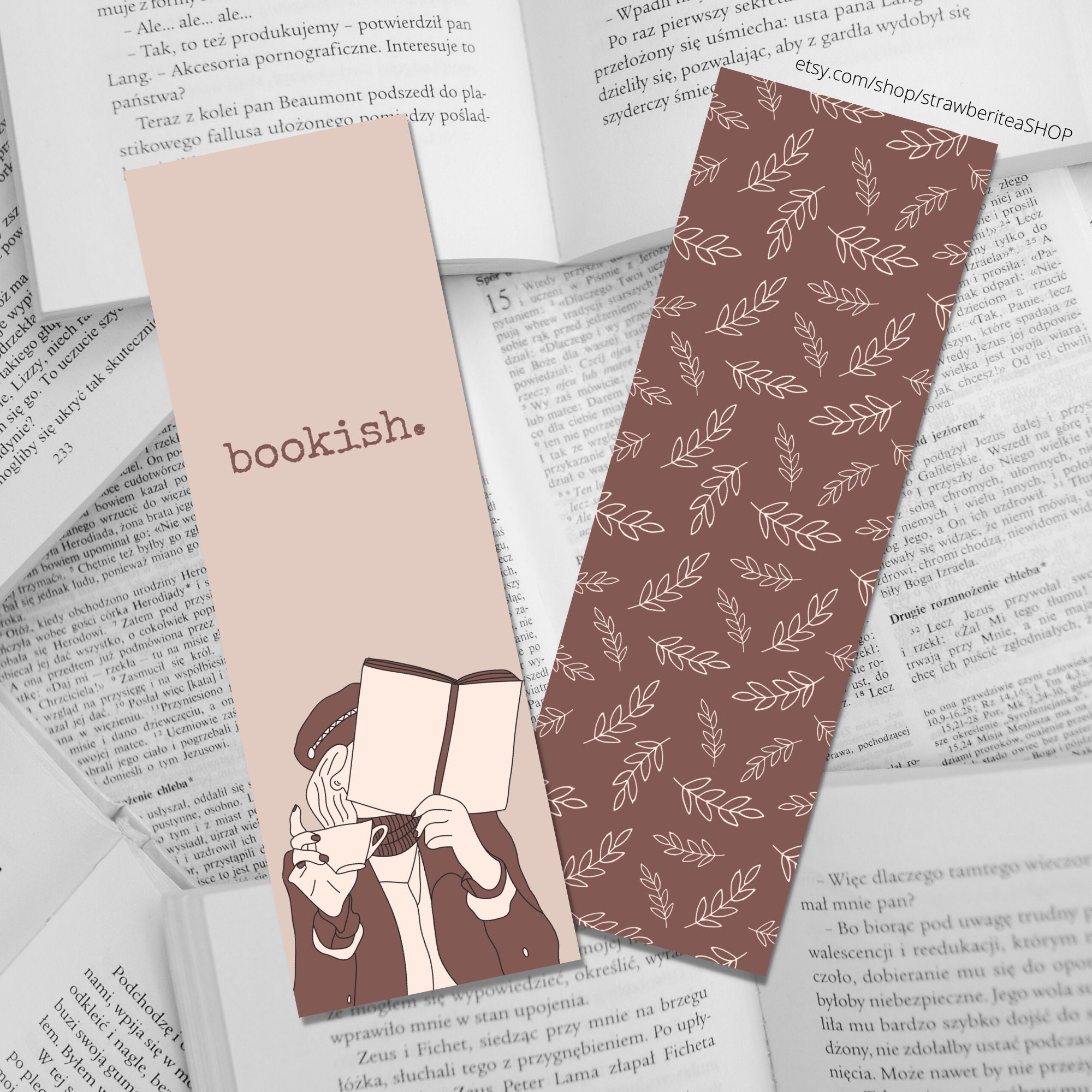 Bookish Printable Bookmarks - Gifts for Readers, Bookish Gifts, Light ...