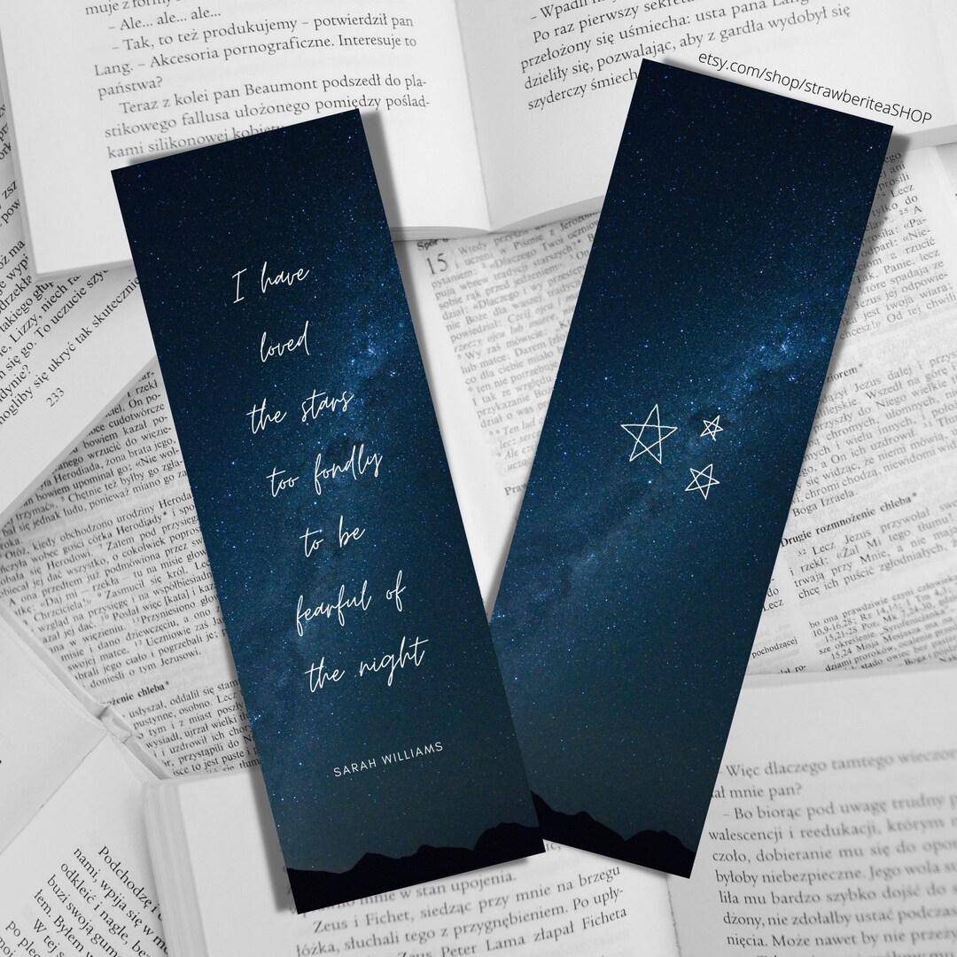I Have Loved the Stars Sarah Williams Printable Bookmarks (zodiac ...