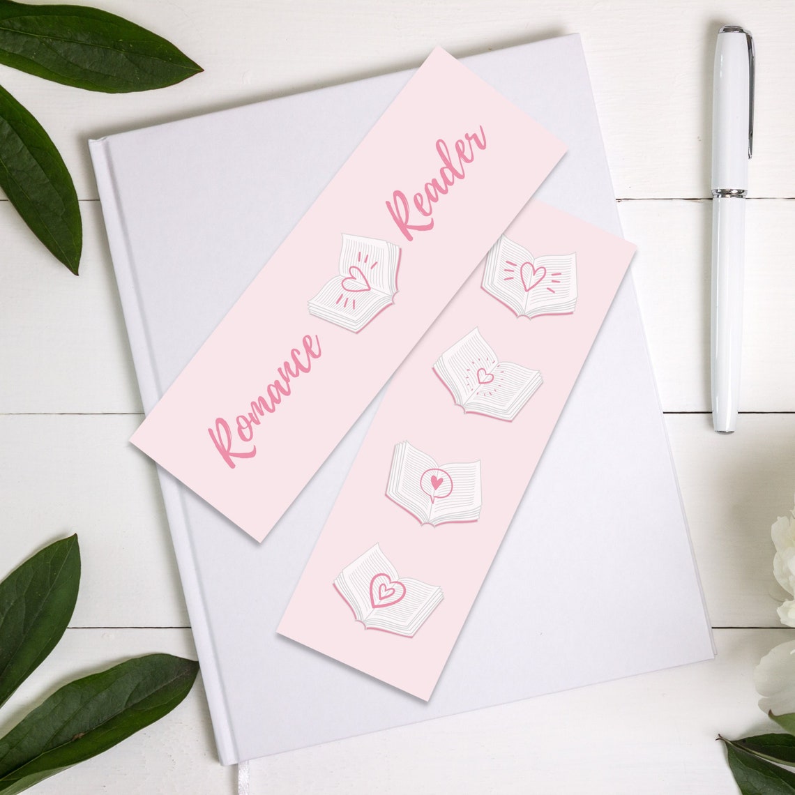 Romance Reader Printable Bookmarks (cute Kawaii Bookmark, Bookish Gift ...