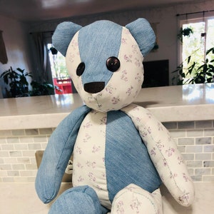 Memory Bear Memory bear made with loved ones clothing | Etsy