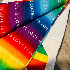 Pride Quilt. Pride Month. Throw Quilt. Handmade Quilt. Celebrate Pride ...