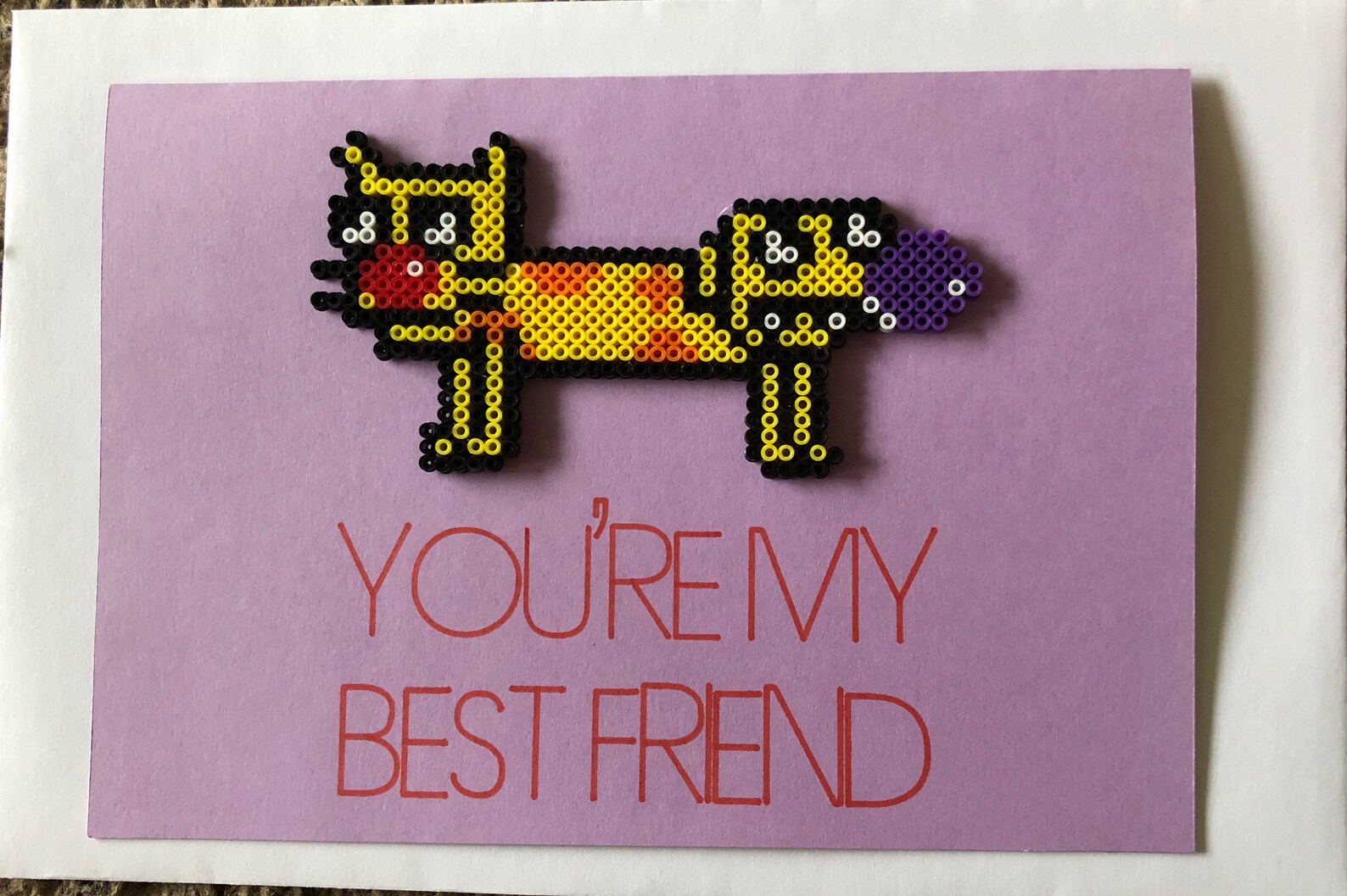 3D Card, Perler Bead Card, Cards for Gamers, Greeting Cards, Funny ...