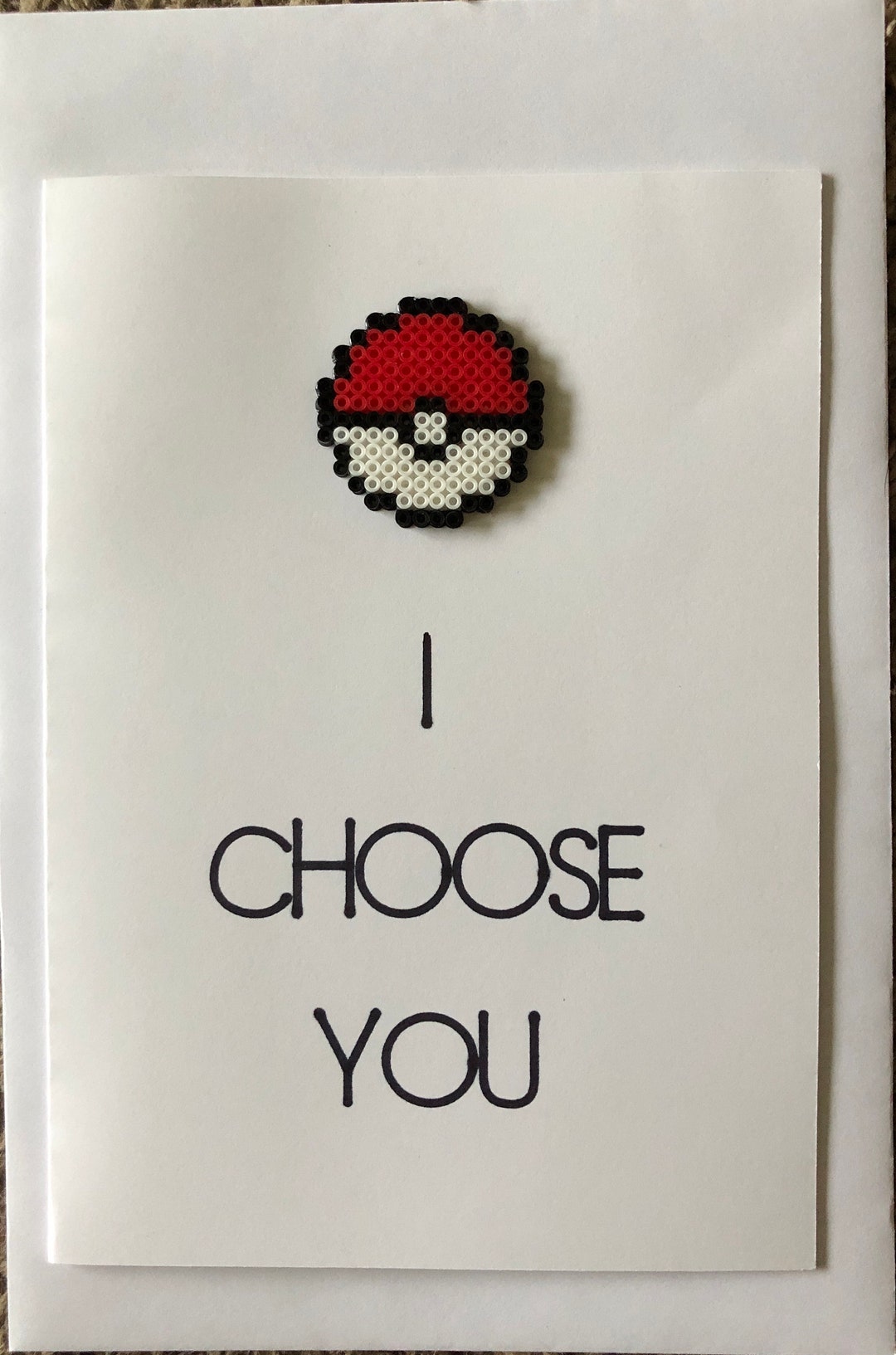 3D Card, Perler Bead Card, Cards for Gamers, Greeting Cards, Funny ...
