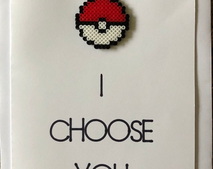3D Card, Perler Bead Card, Cards for Gamers, Greeting Cards, Funny ...