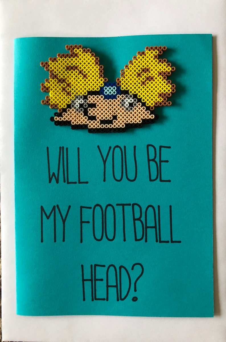 3D card perler bead card cards for gamers greeting cards | Etsy