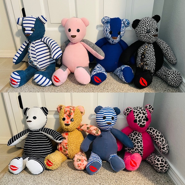 Memory Bears Made With Loved Ones Clothing - Etsy