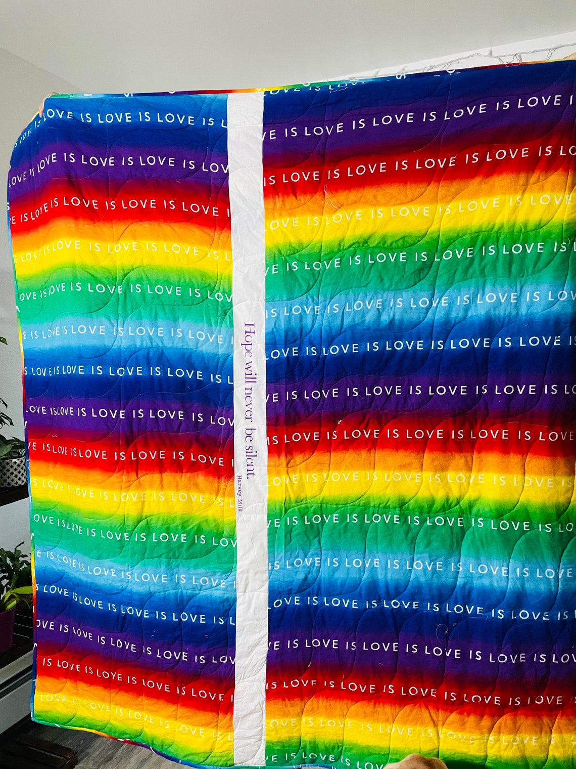 Pride Quilt. Pride Month. Throw Quilt. Handmade Quilt. Celebrate Pride ...